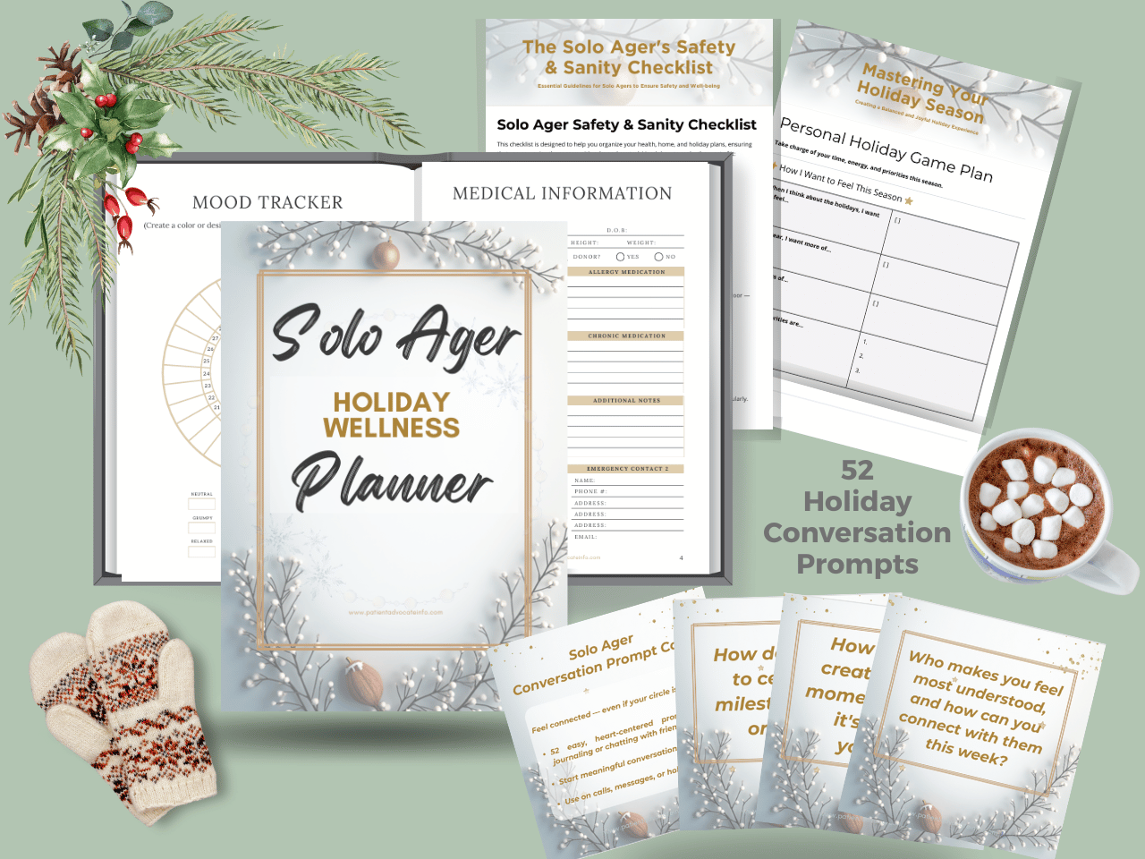 Solo Ager Holiday Support Kit - Patient Advocate Info